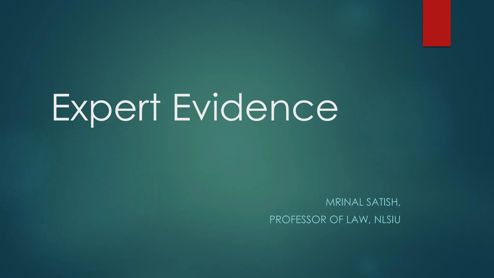Expert Evidence PPT for healthcare services | PPT