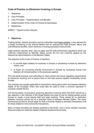 Expert Group Code Of Practice En[1] | PDF