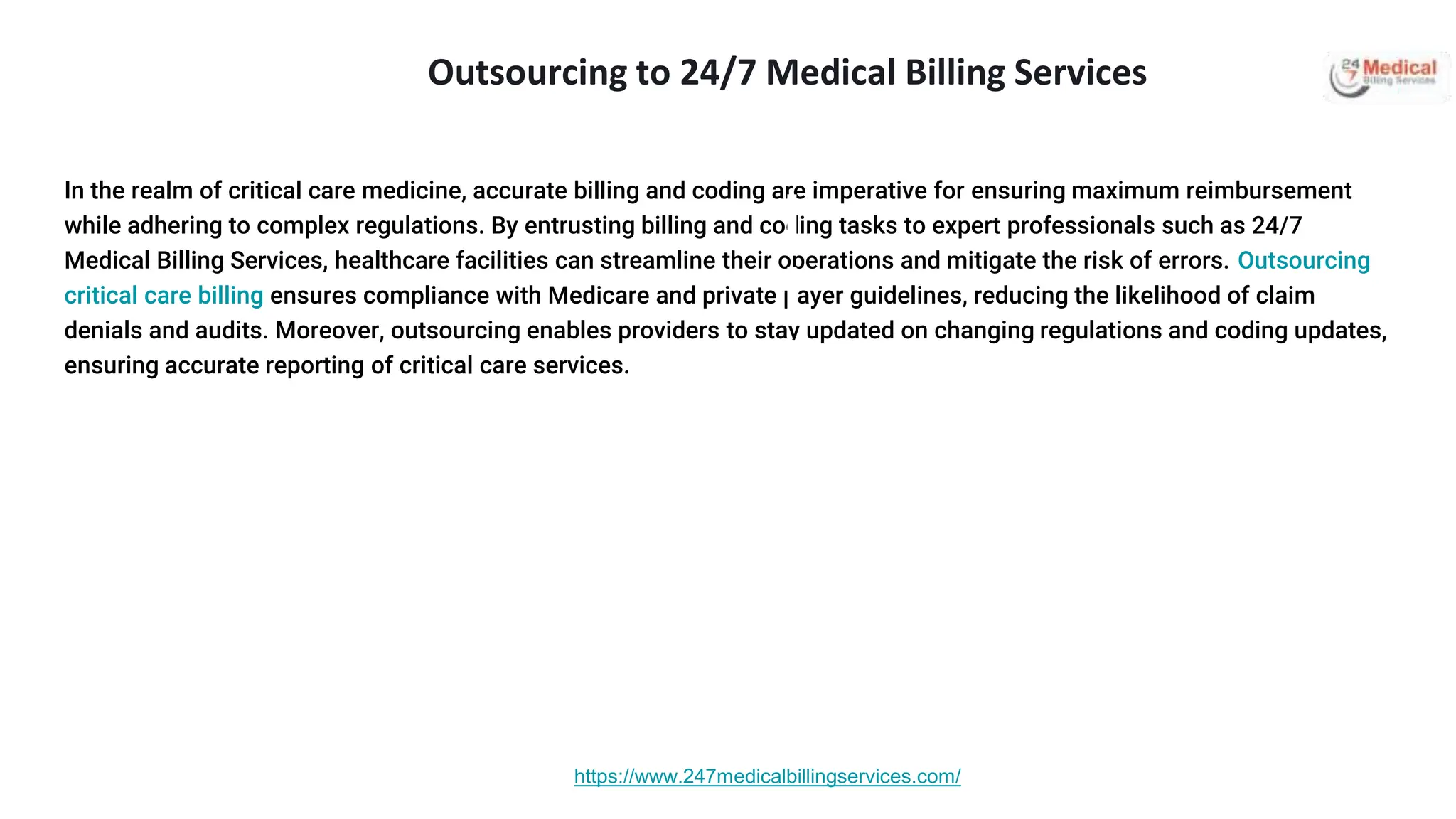 Expert Guidance On Critical Care Billing Services And CPT Code.pptx