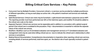 Expert Guidance On Critical Care Billing Services And CPT Code.pptx