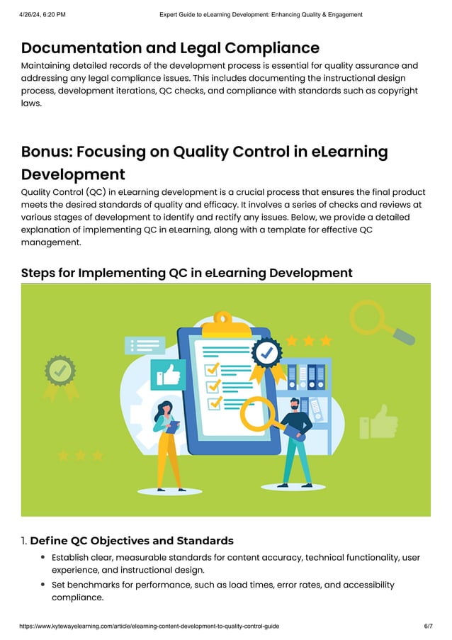 Expert Guide to eLearning Development_ Enhancing Quality & Engagement | PDF