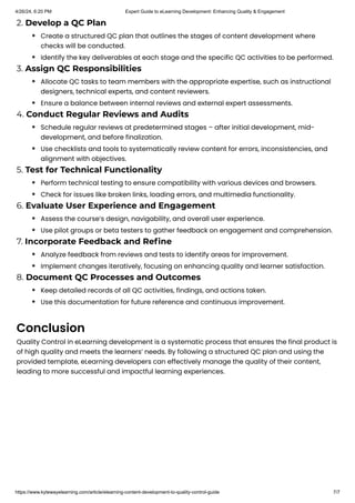 Expert Guide to eLearning Development_ Enhancing Quality & Engagement | PDF