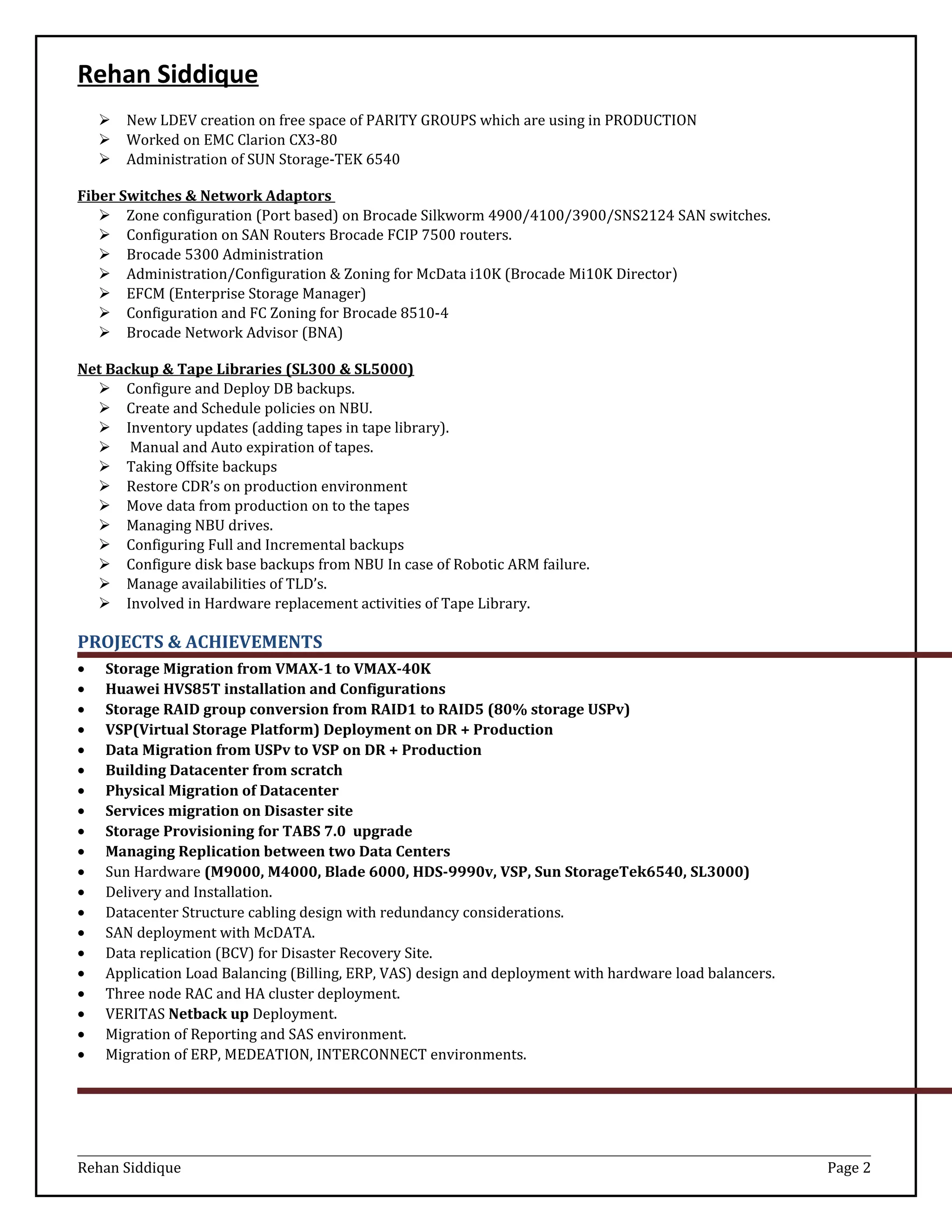 Expert It Operations Unix And Enterprise San Storages Doc Operating