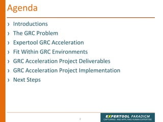 Expertool GRC Accelerator | PPT | Business | Business and Finance