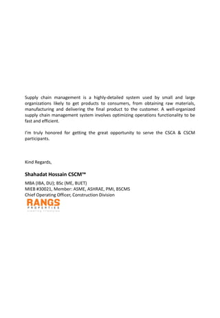 Expert opinion and guidelines on supply chain for iscea ptak prize | PDF