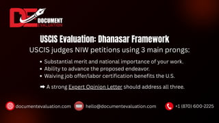 EB2 NIW Expert Opinion Letter Format & Tips for Higher Approval Rate | PDF