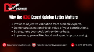 EB2 NIW Expert Opinion Letter Format & Tips for Higher Approval Rate | PDF