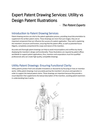 Expert Patent Drawing Services: Utility vs Design Patent Illustrations | The Patent Experts | PDF