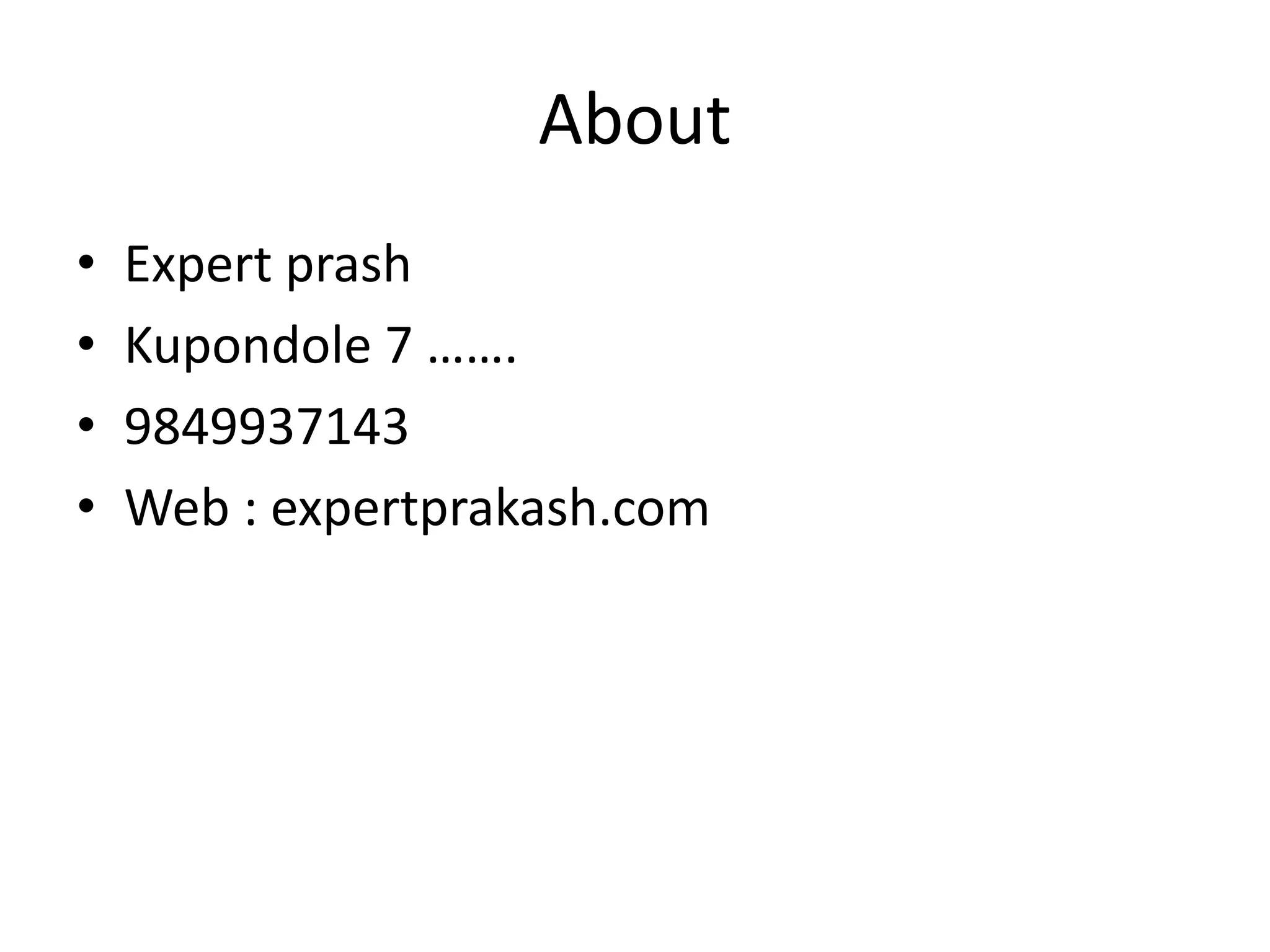 Expert prakash Digital marketing | PPTX