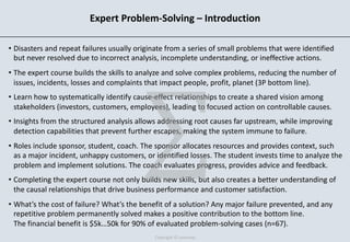 Expert Problem Solving: Using Logic Trees for Root Cause Analysis | PPT