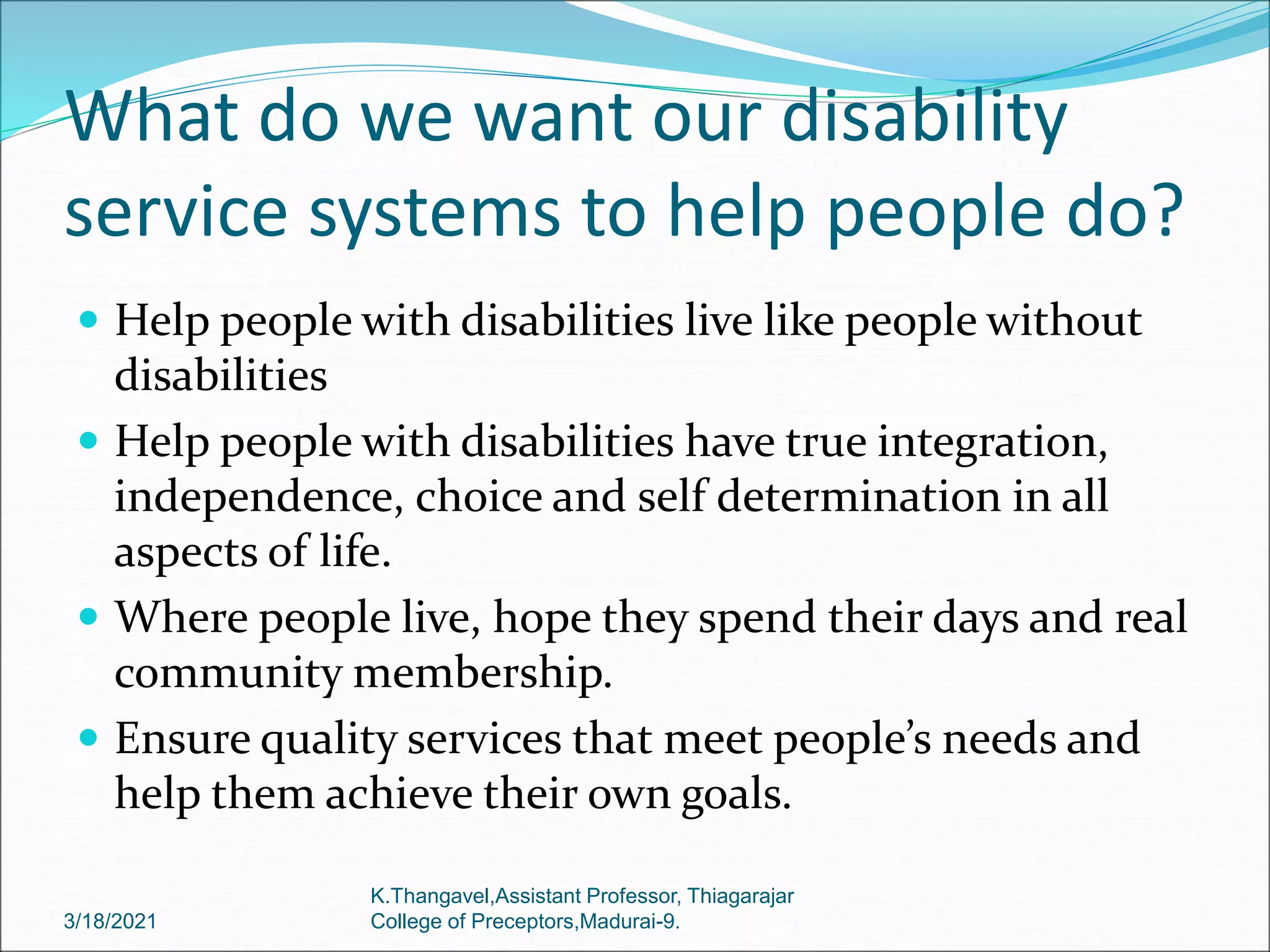 EXPERTS AND PROFESSIONAL MODEL OF DISABILITY | PPT