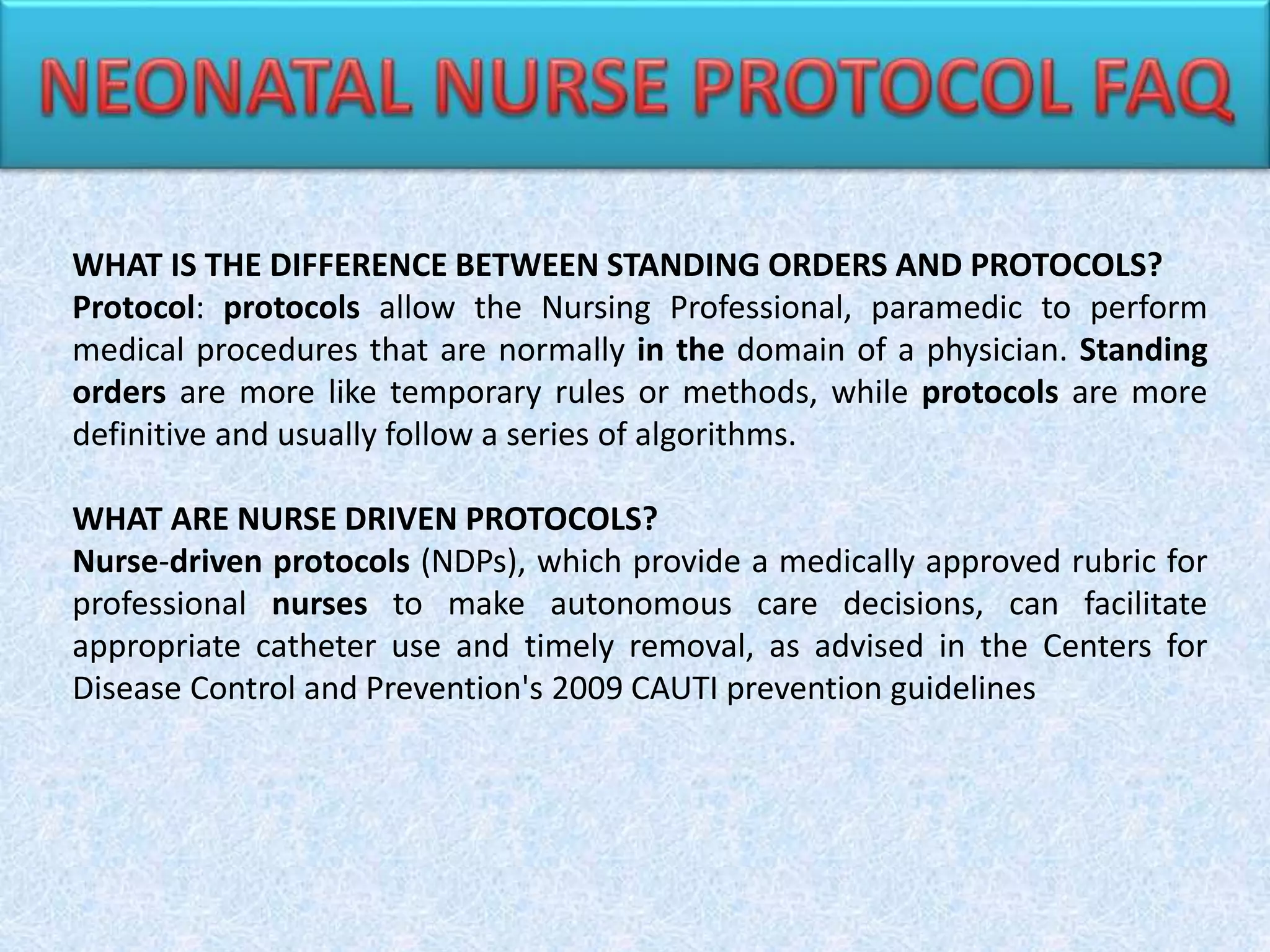 NICU CONCEPTS, STAFFING,PROTOCOLS, PHYSICAL LAYOUT | PPTX