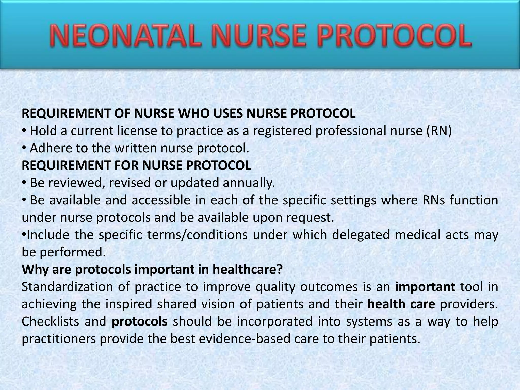 NICU CONCEPTS, STAFFING,PROTOCOLS, PHYSICAL LAYOUT | PPTX