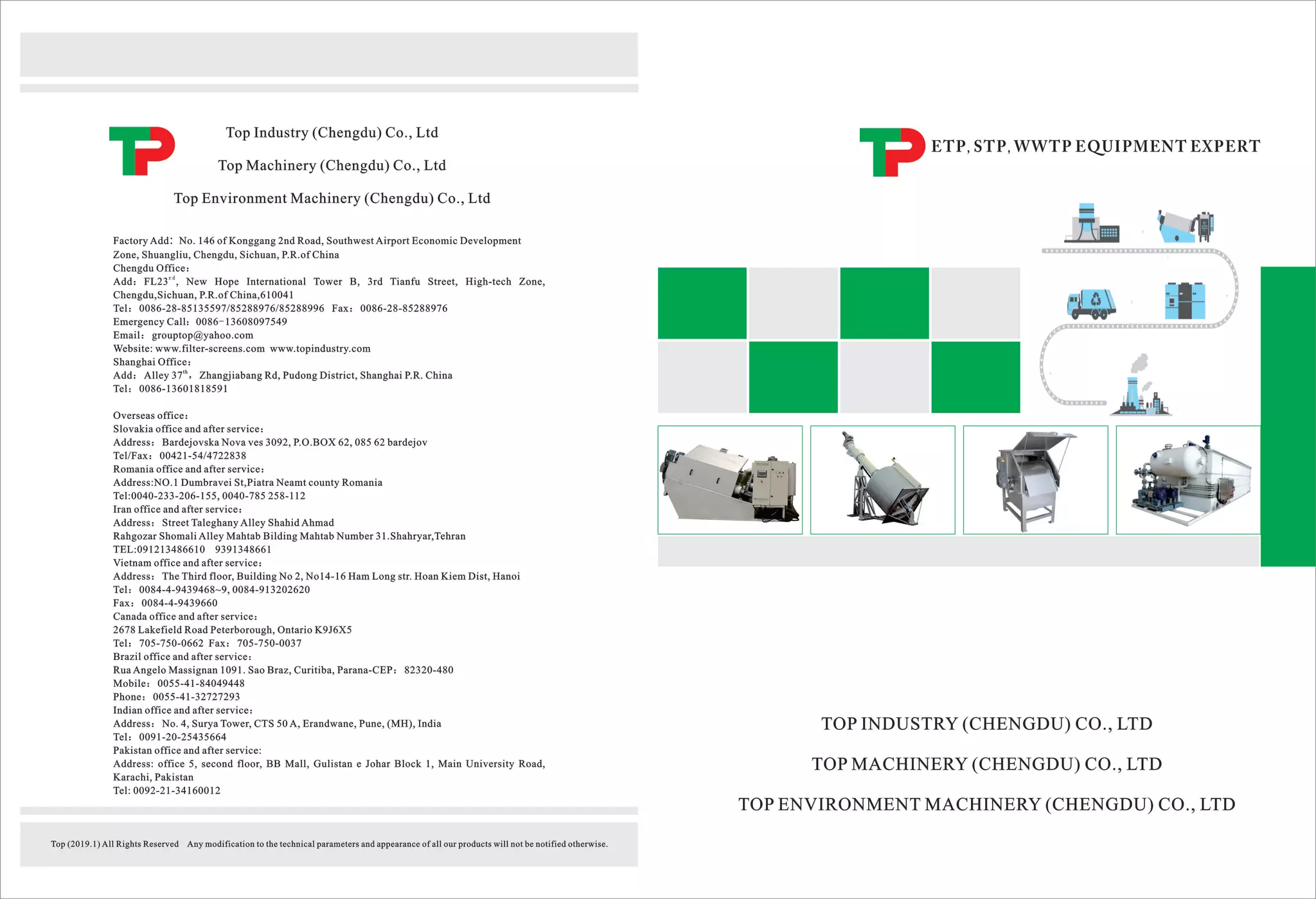 Wastewater treatment equipment for etp/stp/wwtp - Top Machinery | PDF