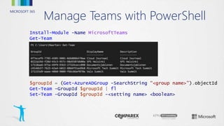 Experts Live 2019 - Microsoft Teams Architecture Deep Dive | PPTX