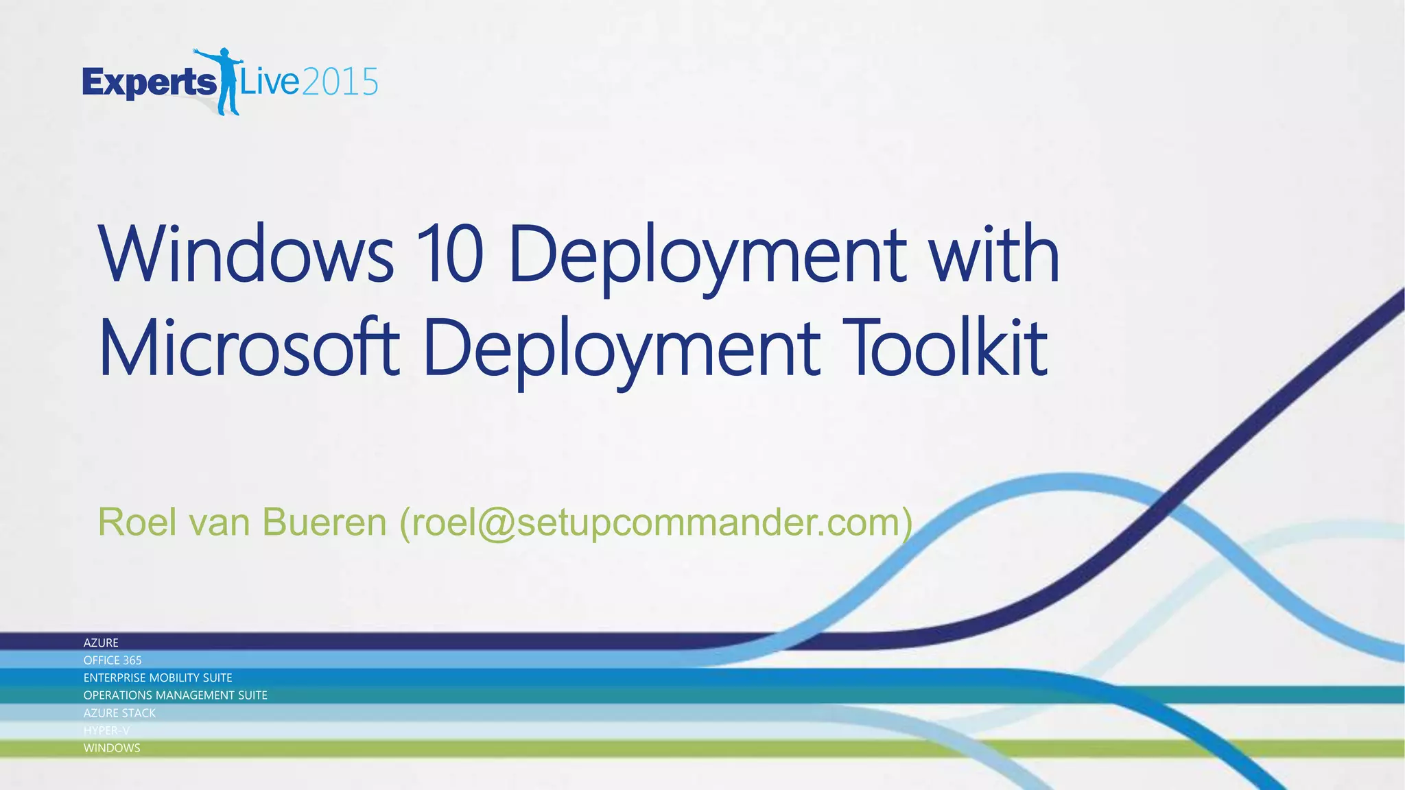 Windows 10 Deployment With Microsoft Deployment Toolkit Pptx