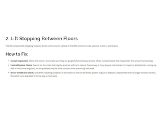 Expert Solutions for Common Lift Issues - Arrival Lifts PPT.pptx