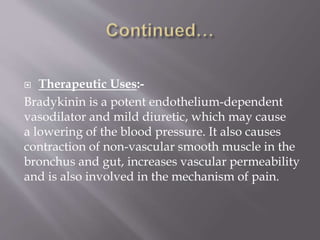 Autacoids and their Antagonists | PPT