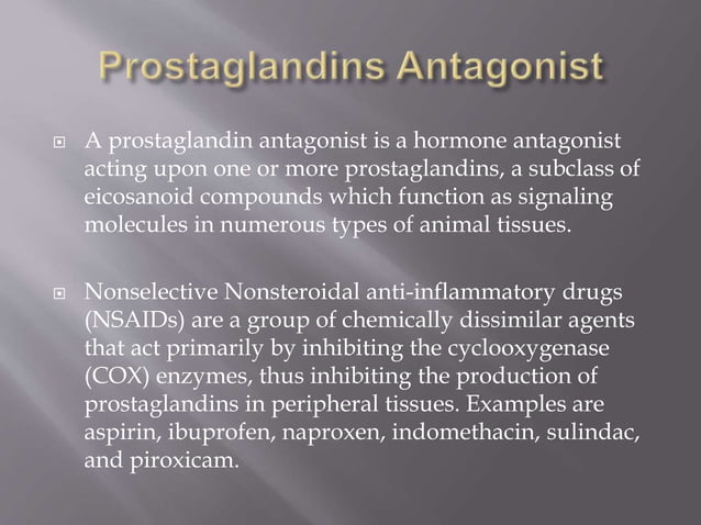 Autacoids and their Antagonists | PPT