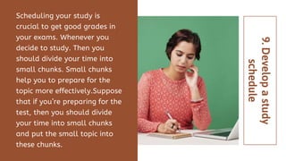 Experts tips on how to get good grades in exams | PPTX