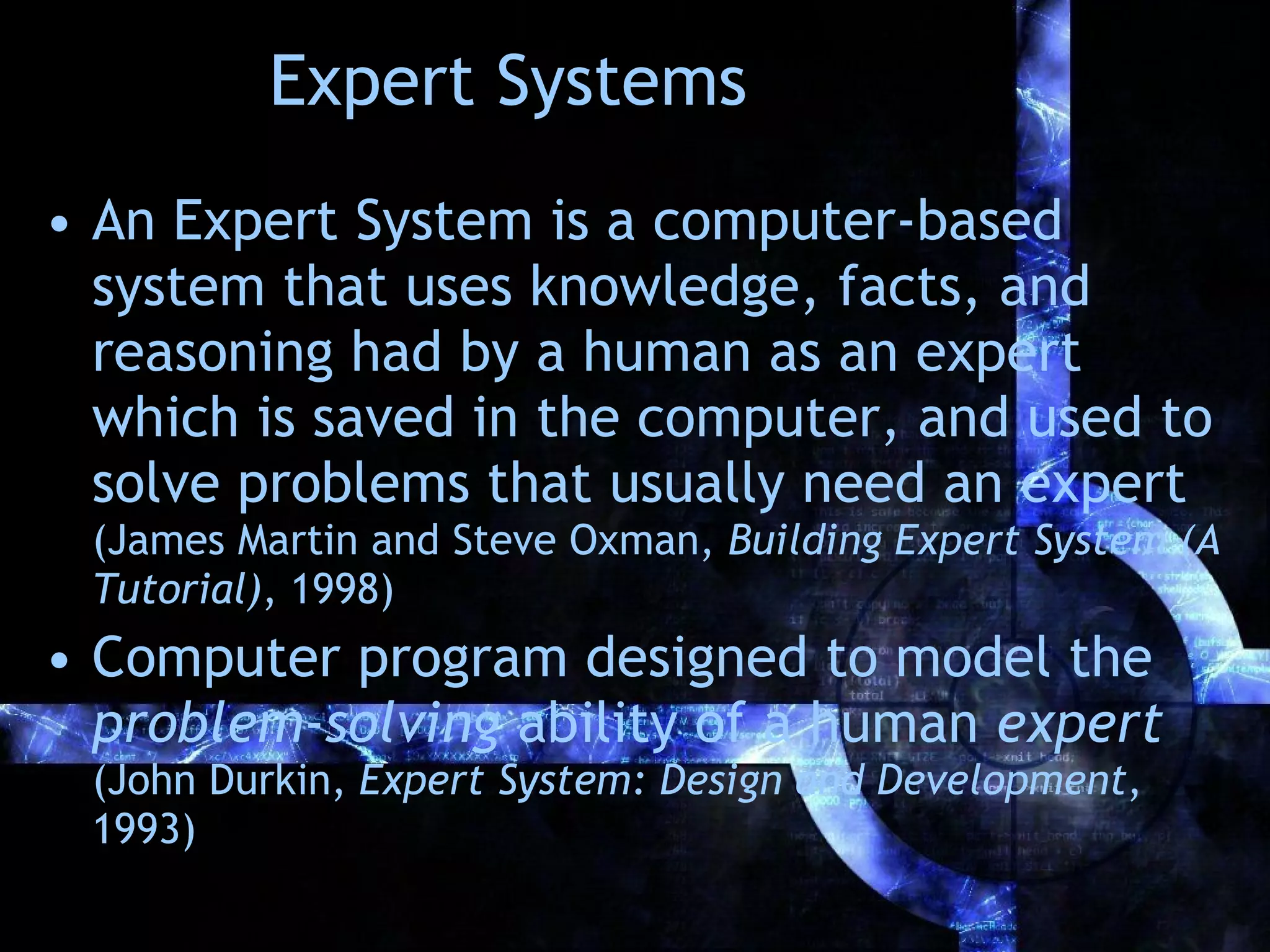 Expert Systems | PPT