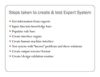 Expert system | PPT