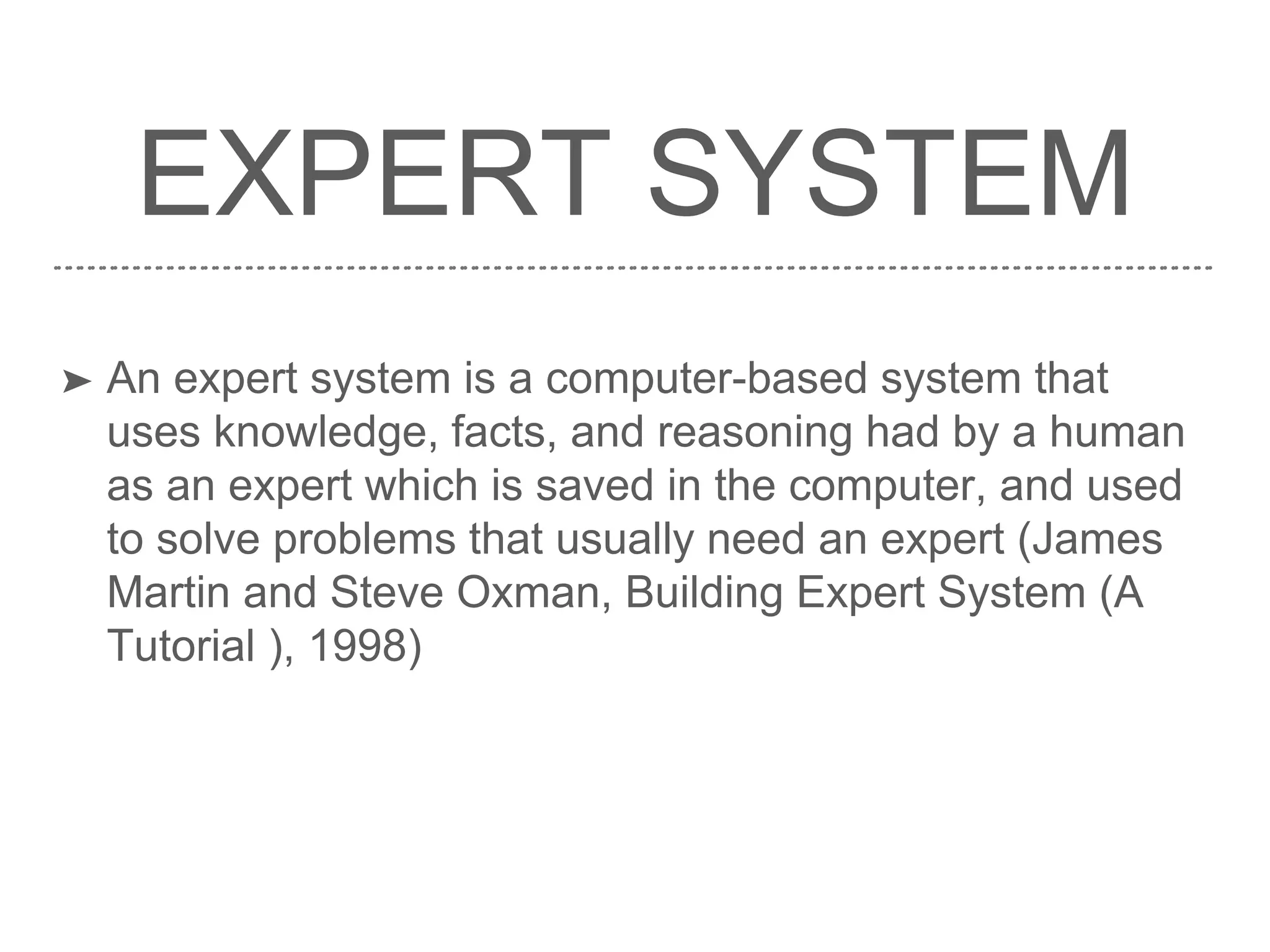 Expert system | PPTX