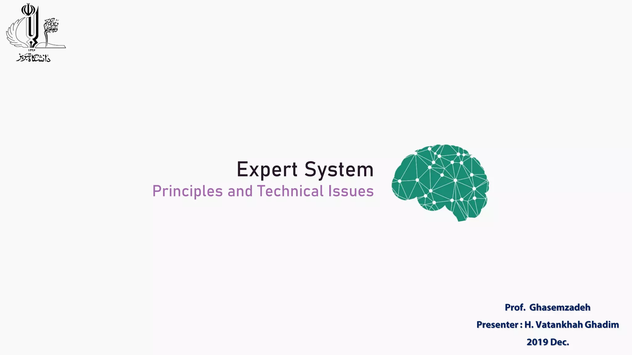 Introduction to Expert systems | PPT