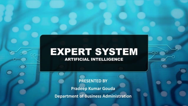 Expert system.pptx | Artificial Intelligence | Technology & Computing