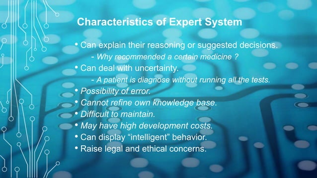 Expert system.pptx | Artificial Intelligence | Technology & Computing