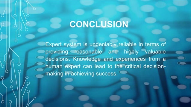 Expert system.pptx | Artificial Intelligence | Technology & Computing