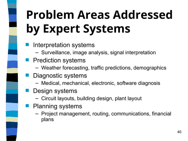 Expert System in artificial intelligence | PPT