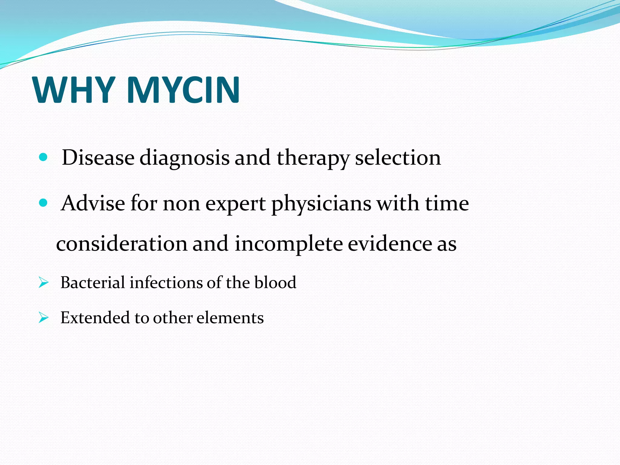 Expert system mycin | PPTX