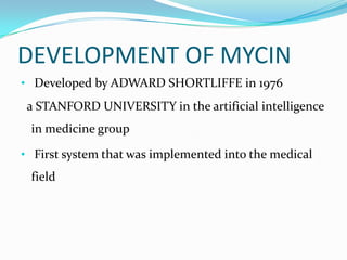 Expert system mycin | PPTX