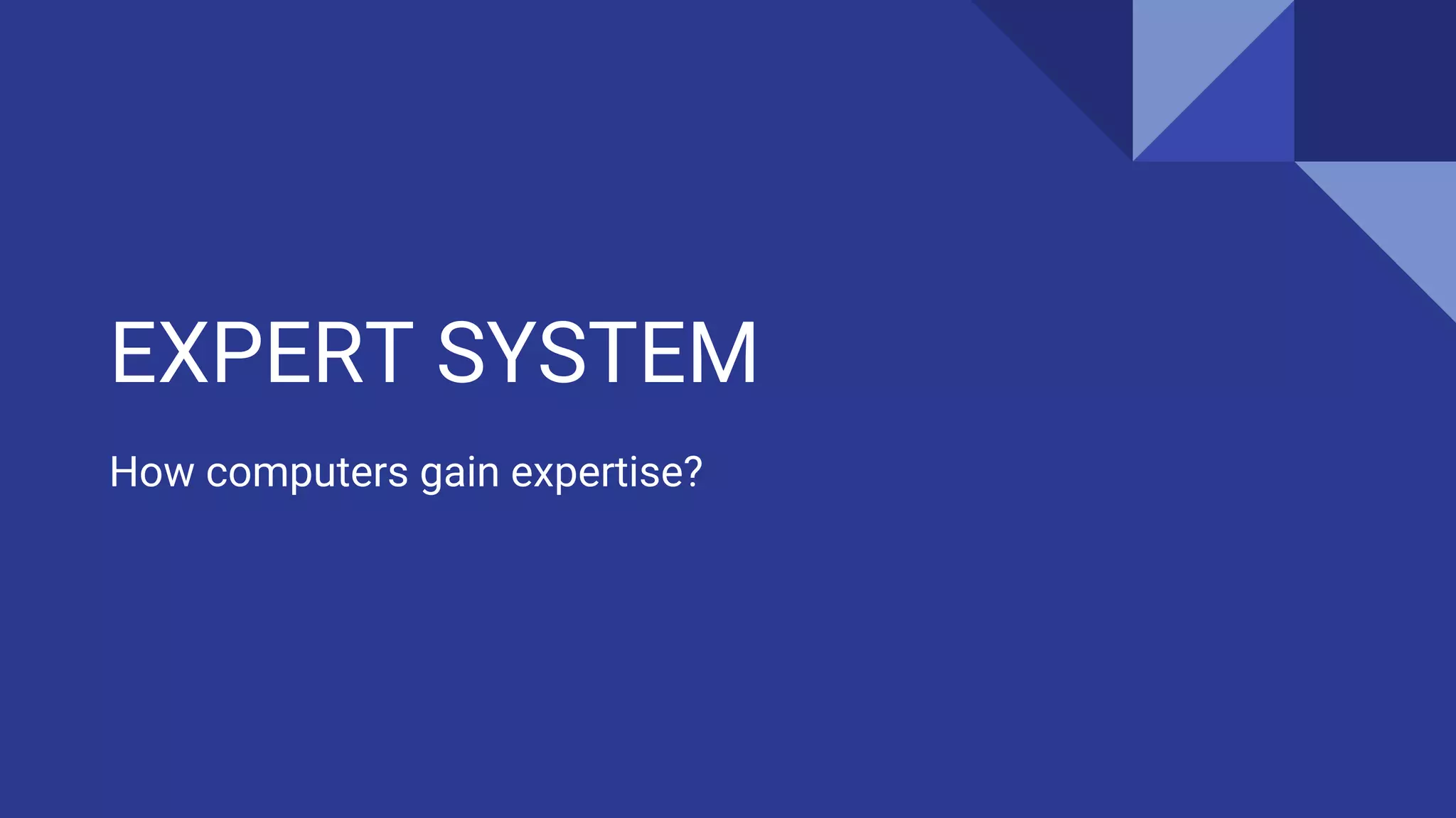 Expert systems Artificial Intelligence | PDF