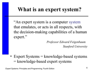 Expert system 21 sldes | PPT