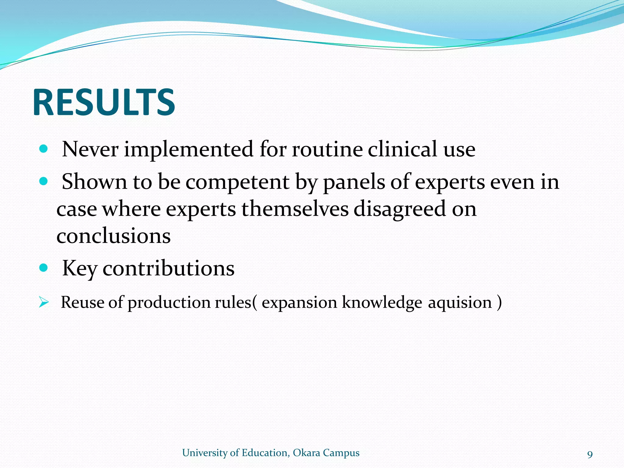 Expert System - Examples | PPTX | Computer Software and Applications | Computing