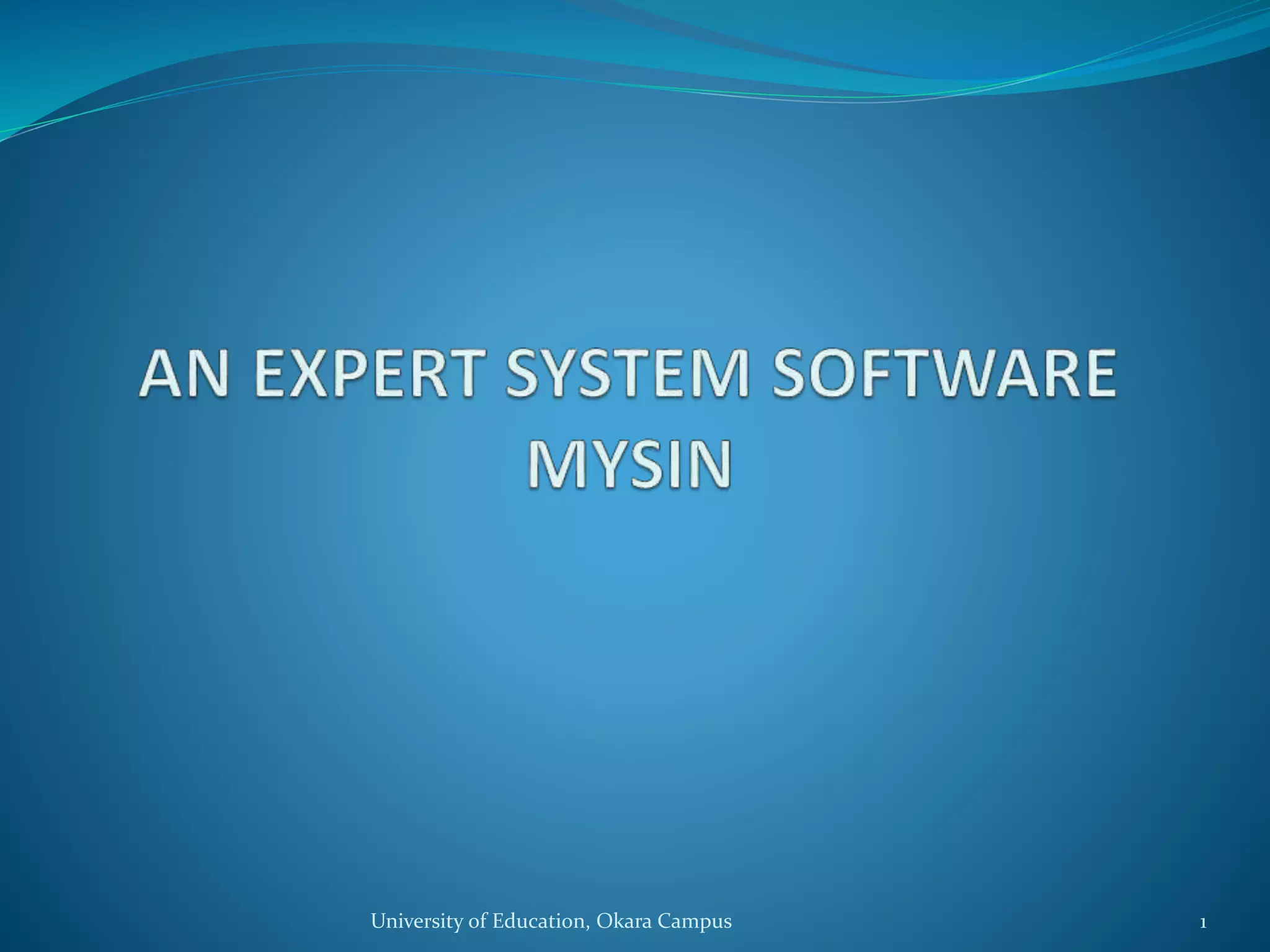 Expert System (examples) | PPT