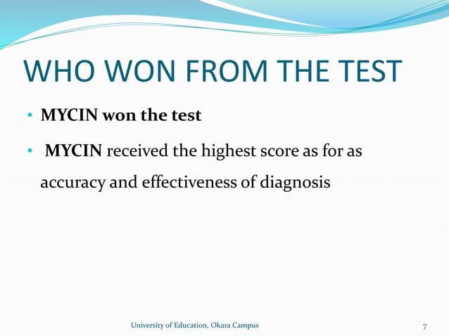 Expert system (examples) | PPT