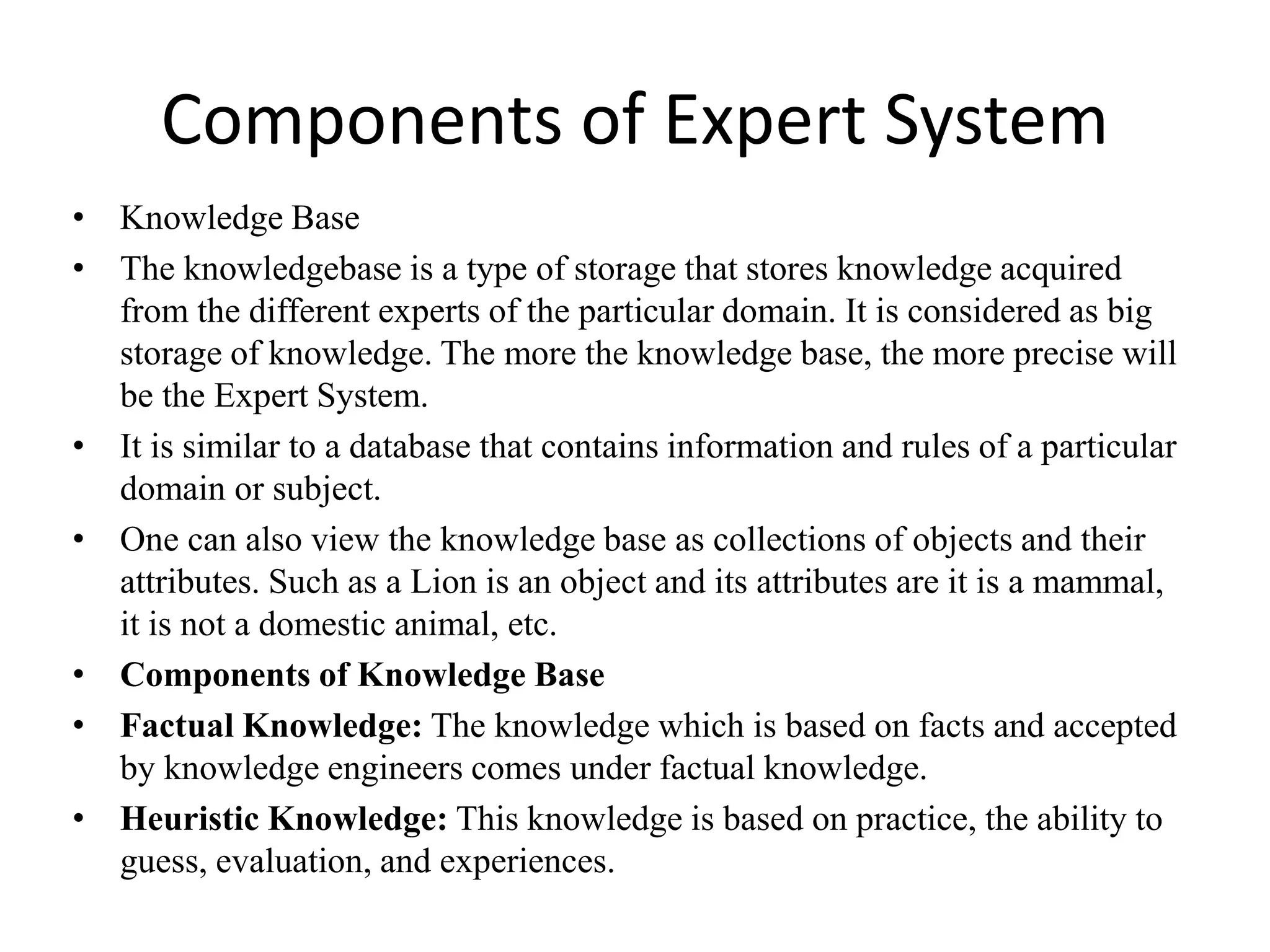 Expert System in Artificial Intelligence | PPTX