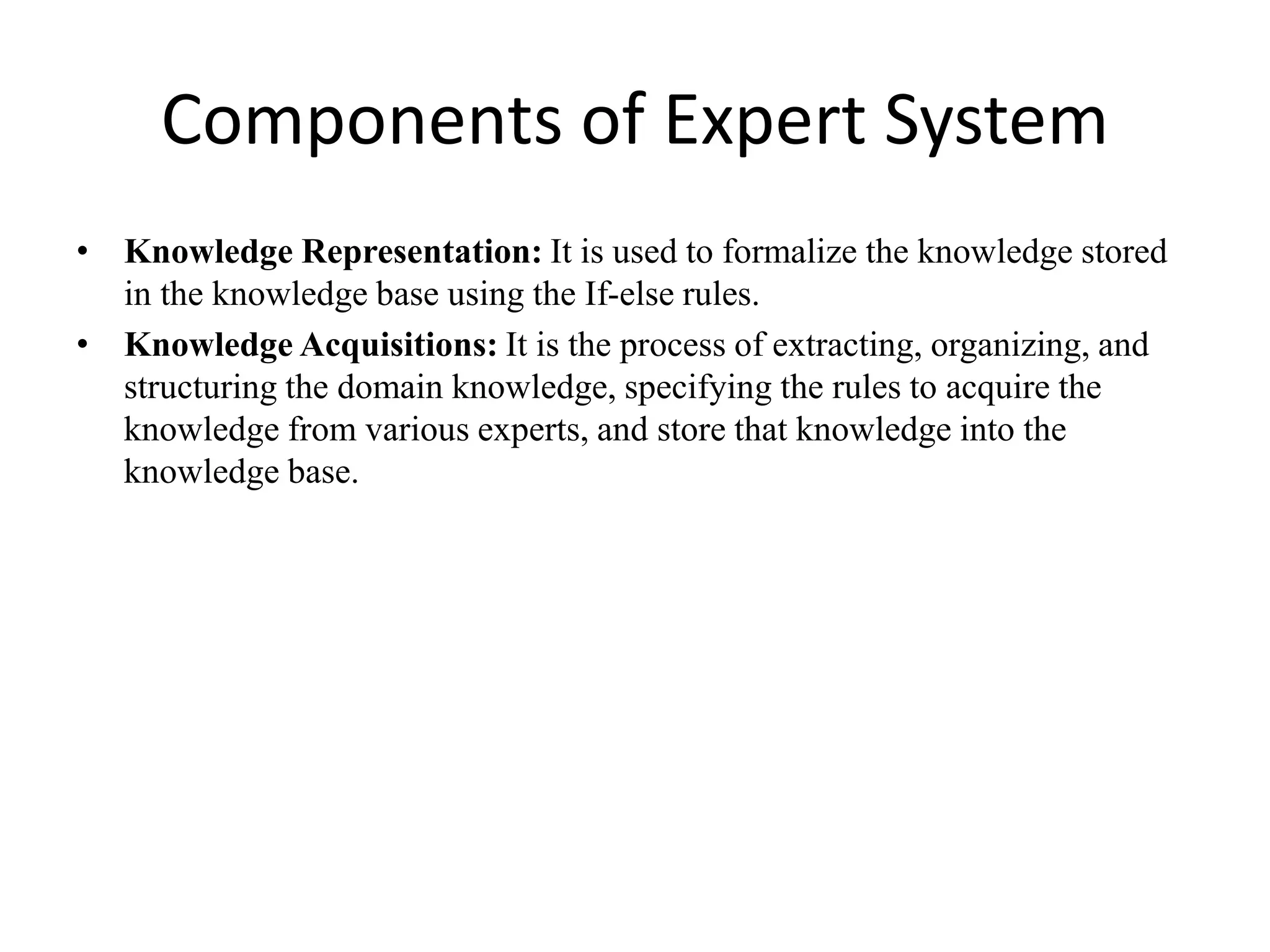 Expert System in Artificial Intelligence | PPTX