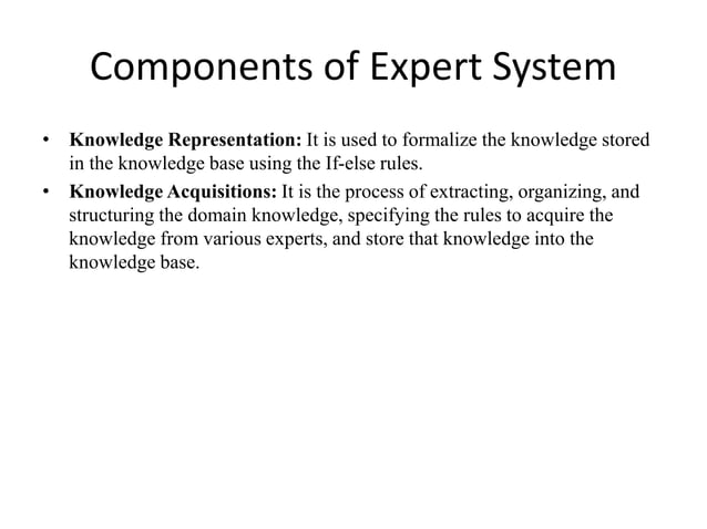 Expert System in Artificial Intelligence | PPTX | Artificial ...