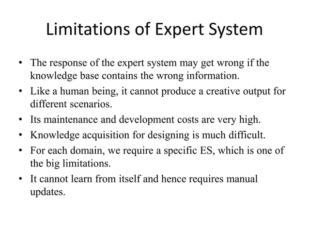 Expert System in Artificial Intelligence | PPTX | Artificial ...