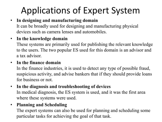 Expert System in Artificial Intelligence | PPTX | Artificial ...