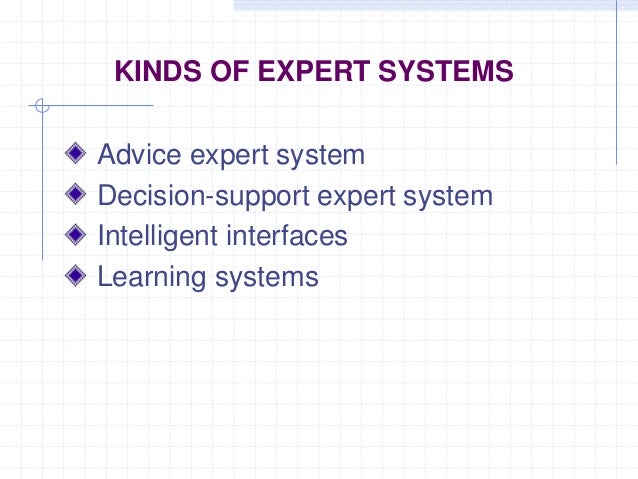 Expert system in computer