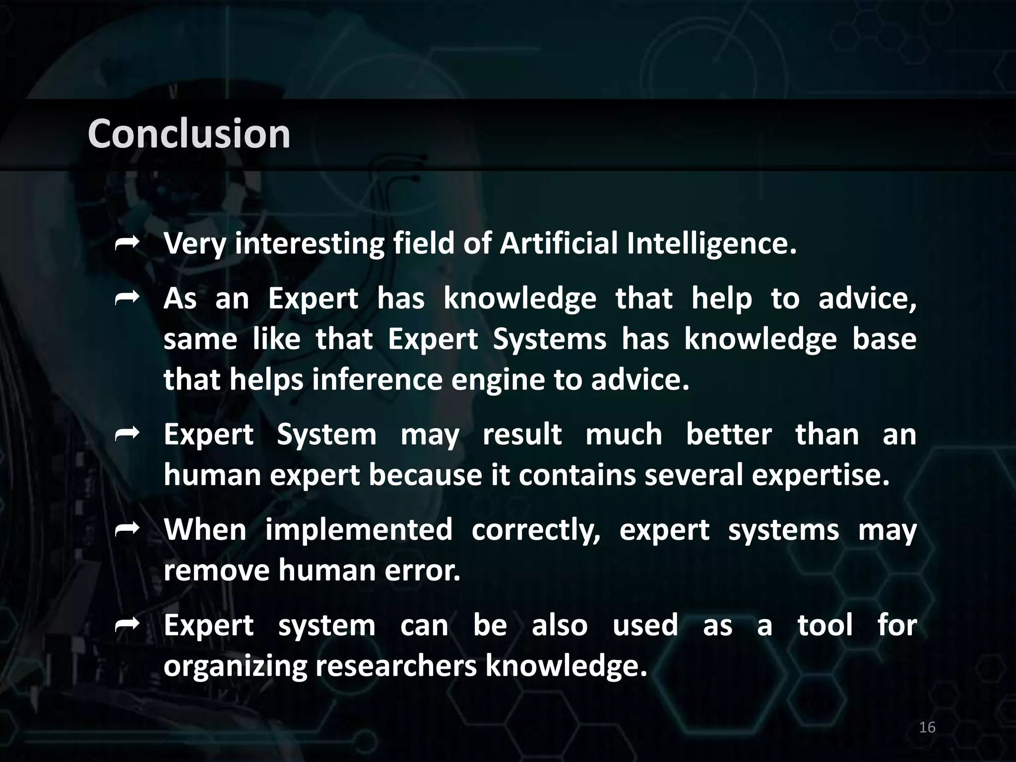 Expert system presentation | PPTX