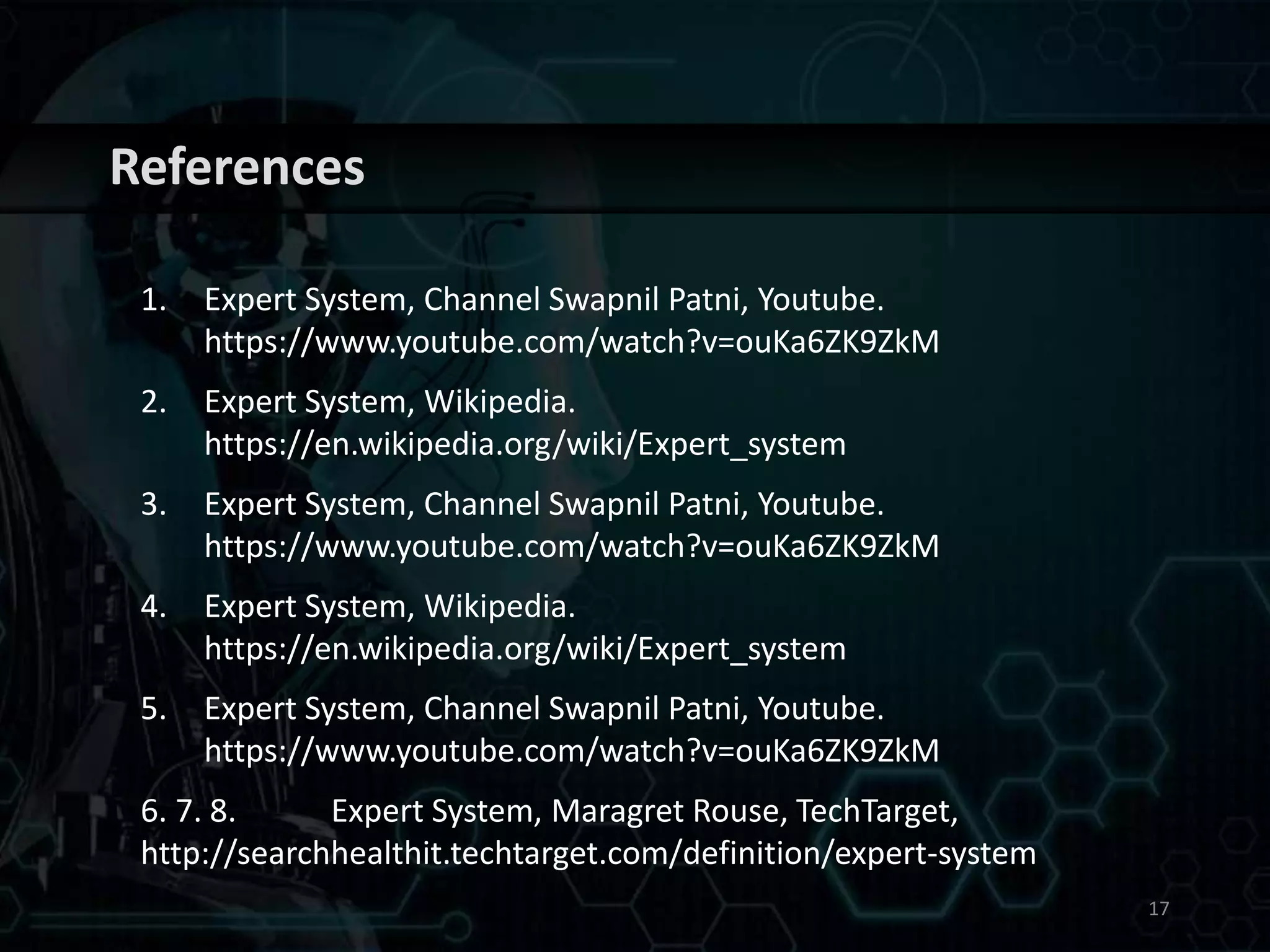 Expert system presentation | PPTX