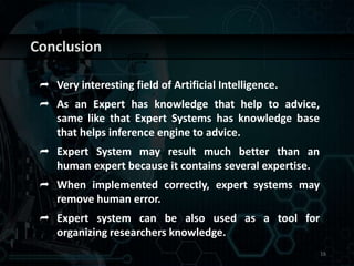 Expert system presentation | PPTX