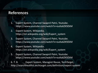 Expert system presentation | PPTX