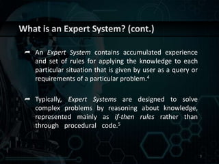 Expert system presentation | PPTX